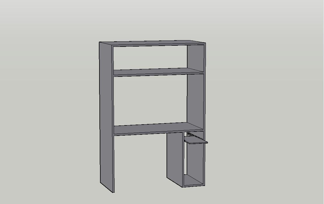 Mueble Computador DWG Block for AutoCAD • Designs CAD