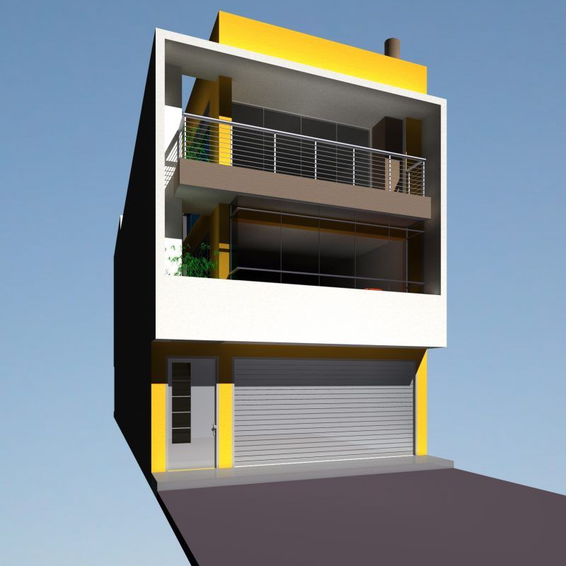 Housing With Ground Floor Commercial Space DWG Block for AutoCAD ...