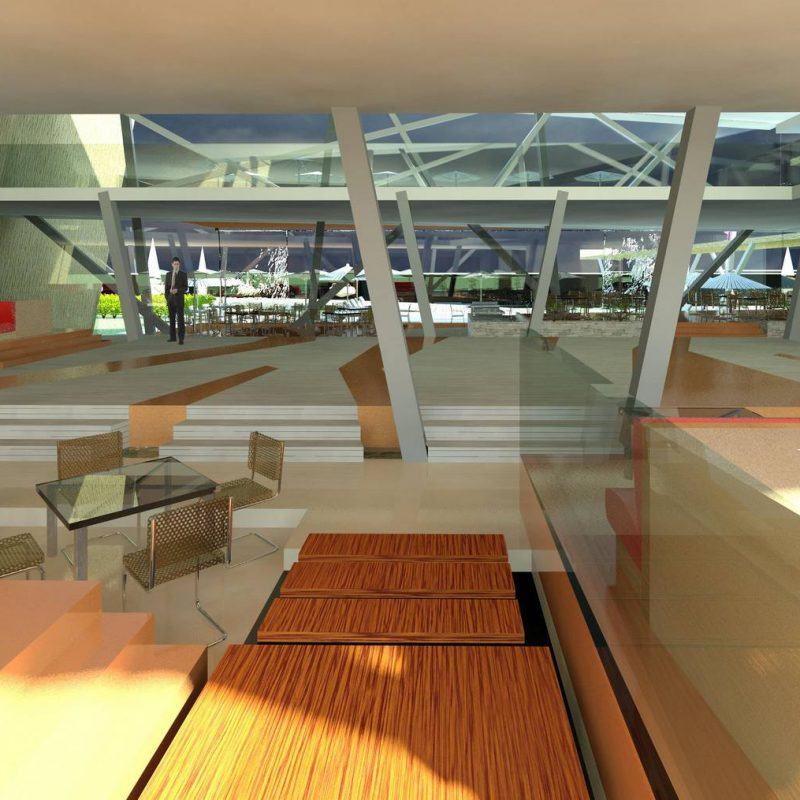 Tourism Restaurant 3D DWG Plan for AutoCAD | DesignsCAD