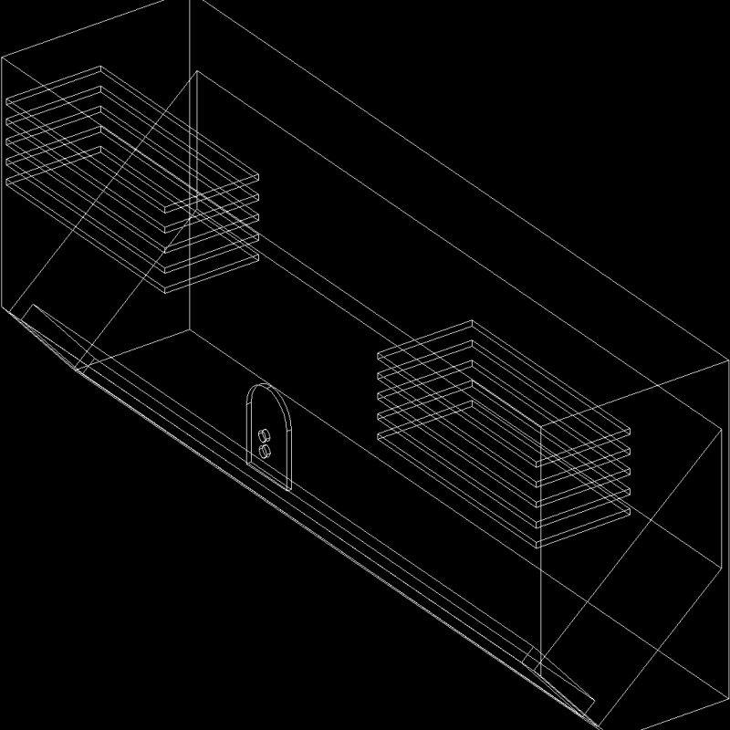 Air Conditioning 3D DWG Detail for AutoCAD • Designs CAD