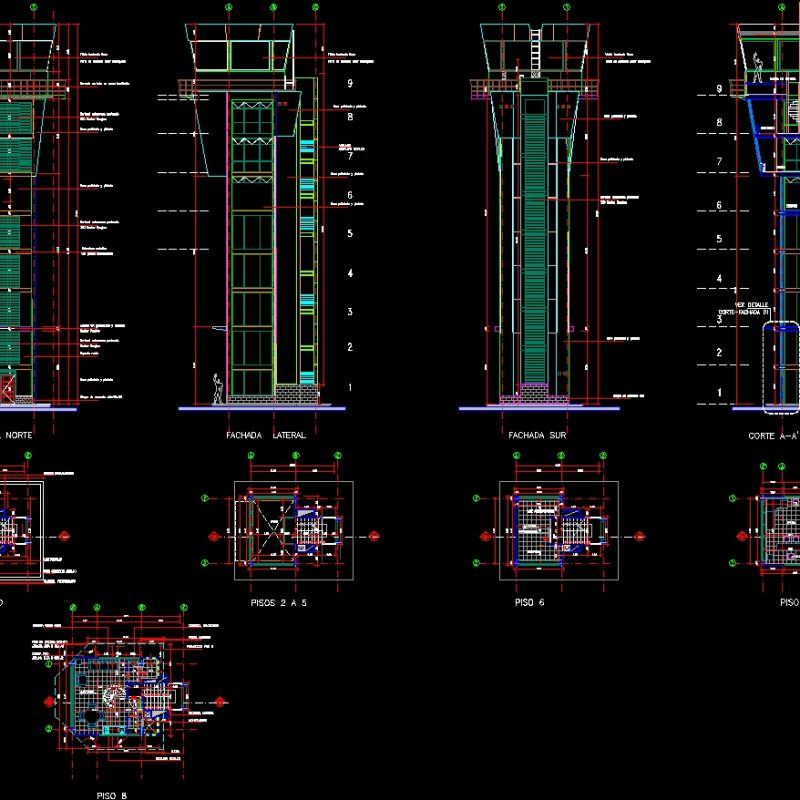Air Traffic Control Tower DWG Detail for AutoCAD • Designs CAD