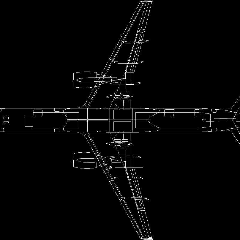 Airplane 757 - 200 DWG Plan for AutoCAD • Designs CAD