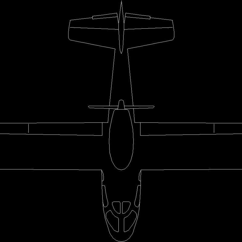 Airplane DWG Plan for AutoCAD • Designs CAD