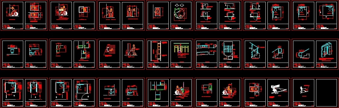 Anthropometry For Disable Person DWG Plan for AutoCAD • Designs CAD