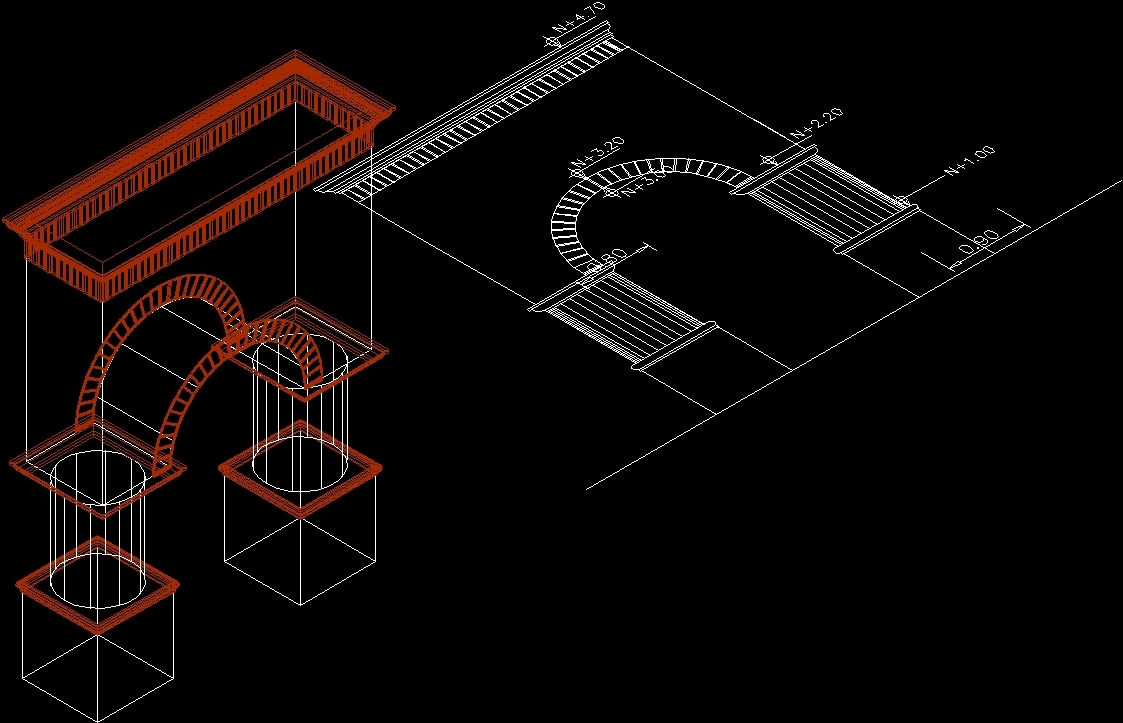 Arc 3D DWG Detail For AutoCAD Designs CAD