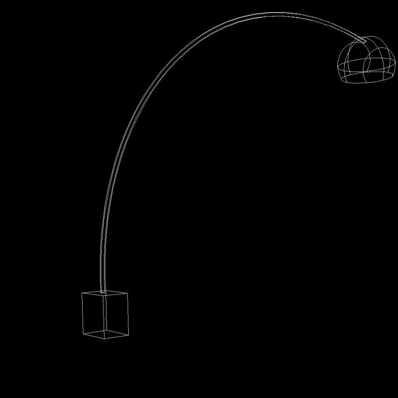 Arc Lamp 3D DWG Model for AutoCAD • Designs CAD