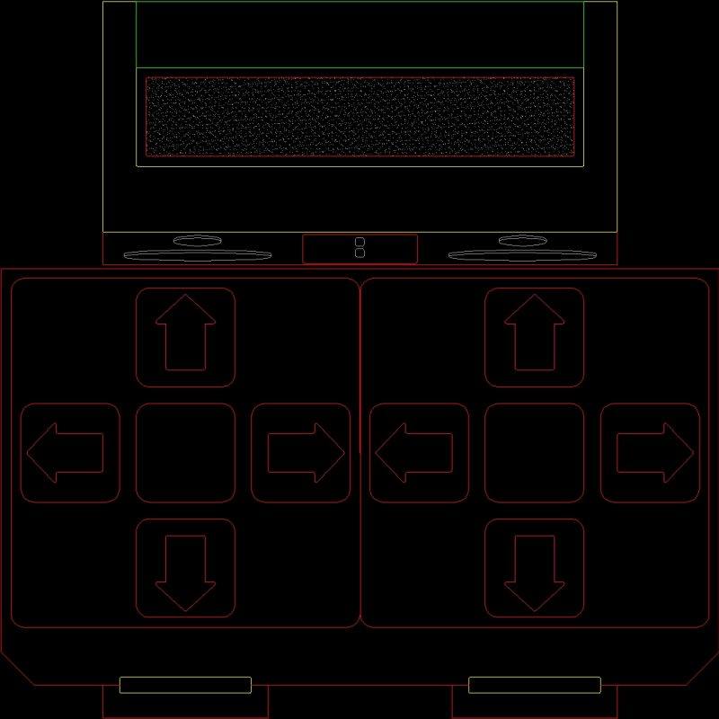 Arcade Machine Dance Dance Revolution Konami DWG Block for AutoCAD ...