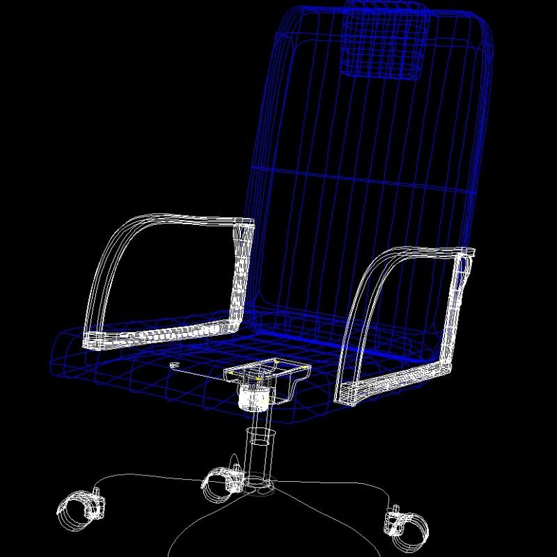 Armchair 3D DWG Model for AutoCAD | Designs CAD