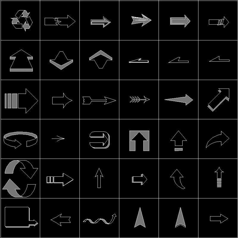 Arrows DWG Block for AutoCAD • Designs CAD