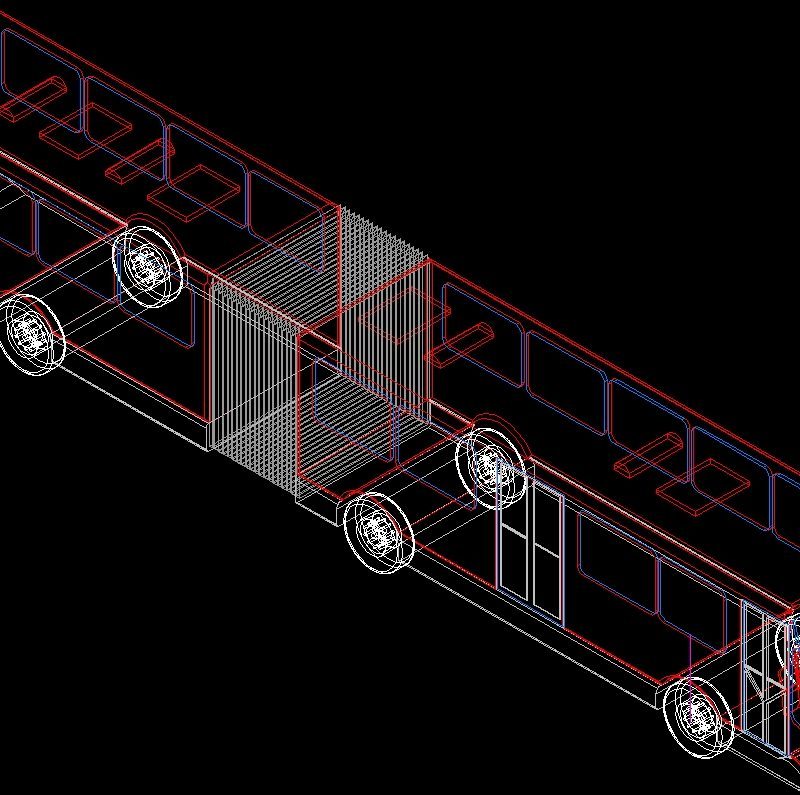 Articulate Bus - Bogota DWG Block for AutoCAD • Designs CAD