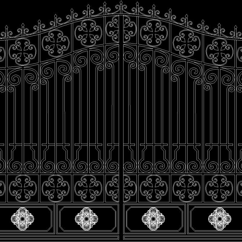 Artistic Grate DWG Block for AutoCAD • Designs CAD