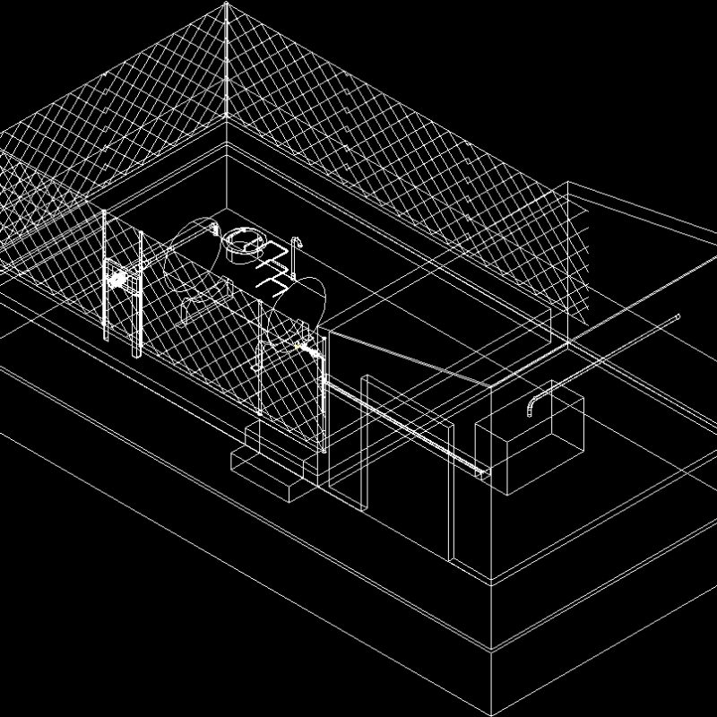 Atmospheric Cylindrical Tank Of Fuel DWG Block for AutoCAD • Designs CAD