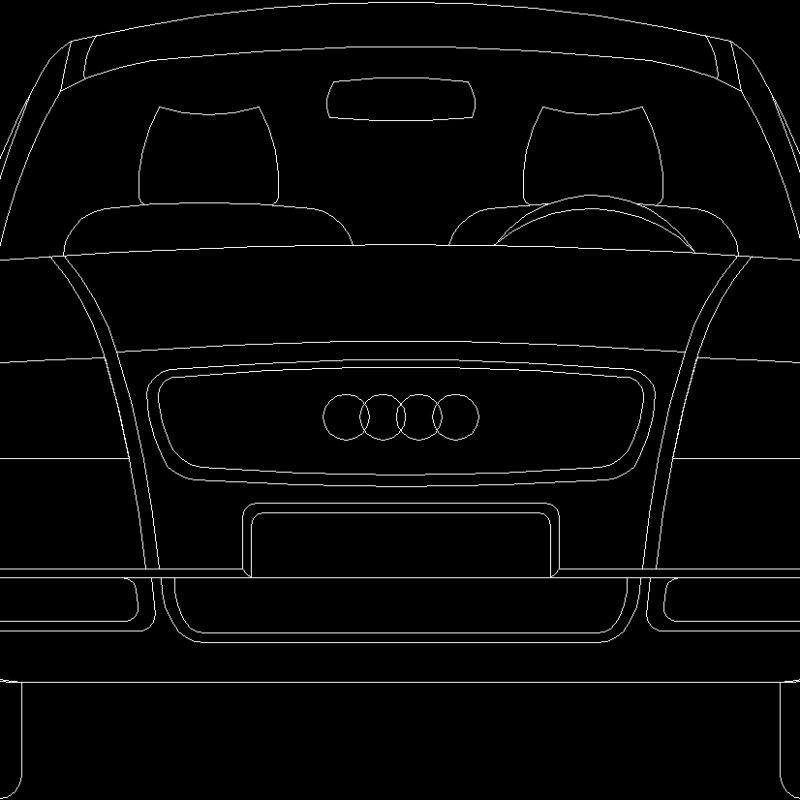 Audi Cartt Frontal DWG Elevation for AutoCAD • Designs CAD