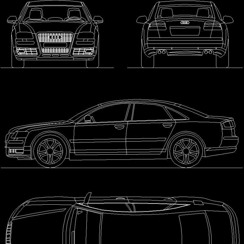 Audi S8 DWG Detail for AutoCAD • Designs CAD