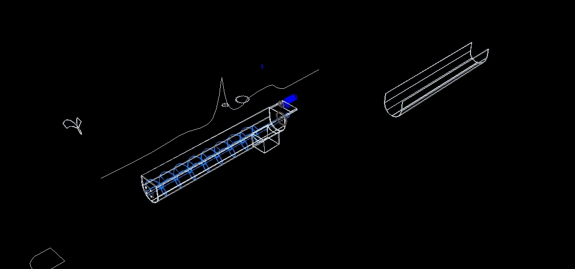 Auger-Type Conveyor 3D DWG Model for AutoCAD • Designs CAD