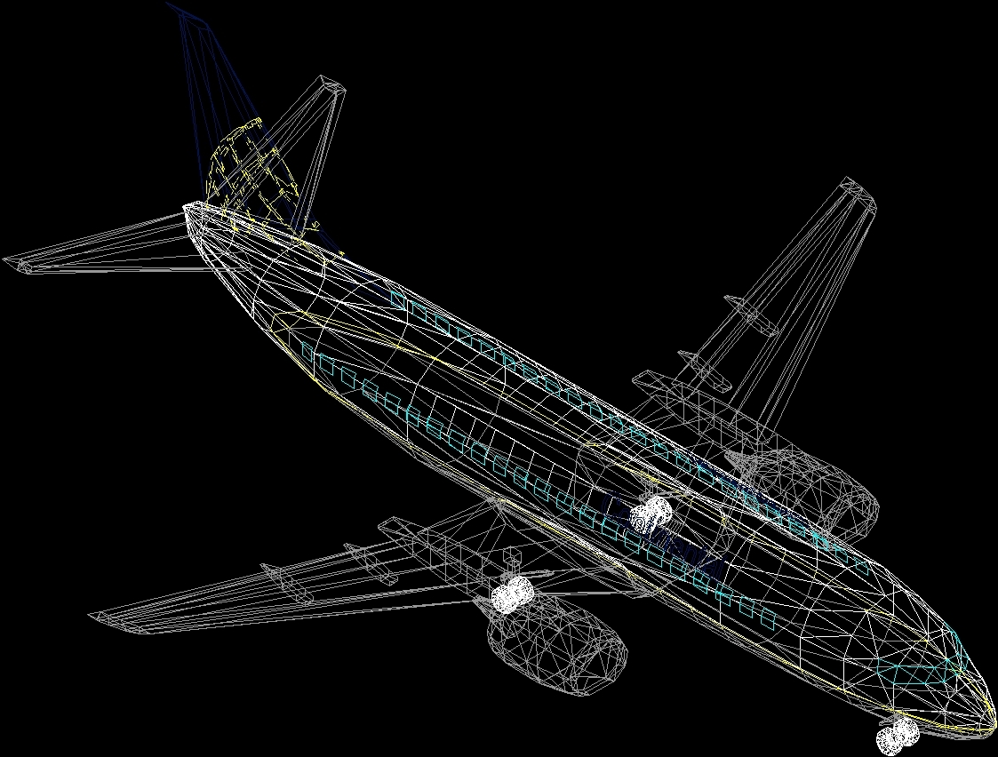 Avion 3D DWG Model For AutoCAD Designs CAD