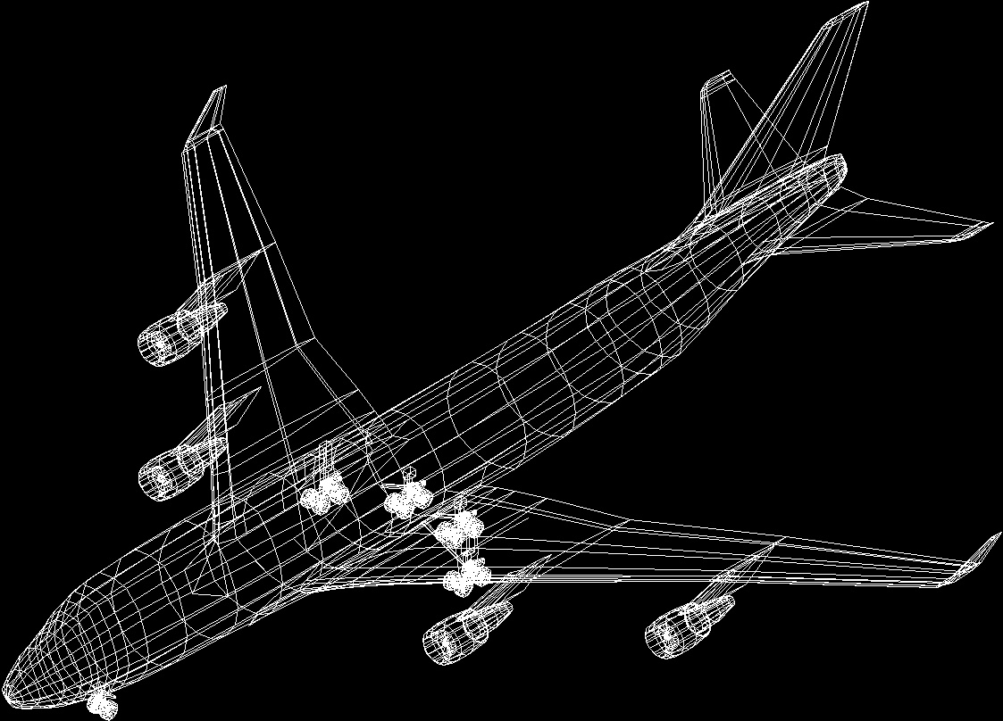 Avion 3D DWG Model For AutoCAD Designs CAD
