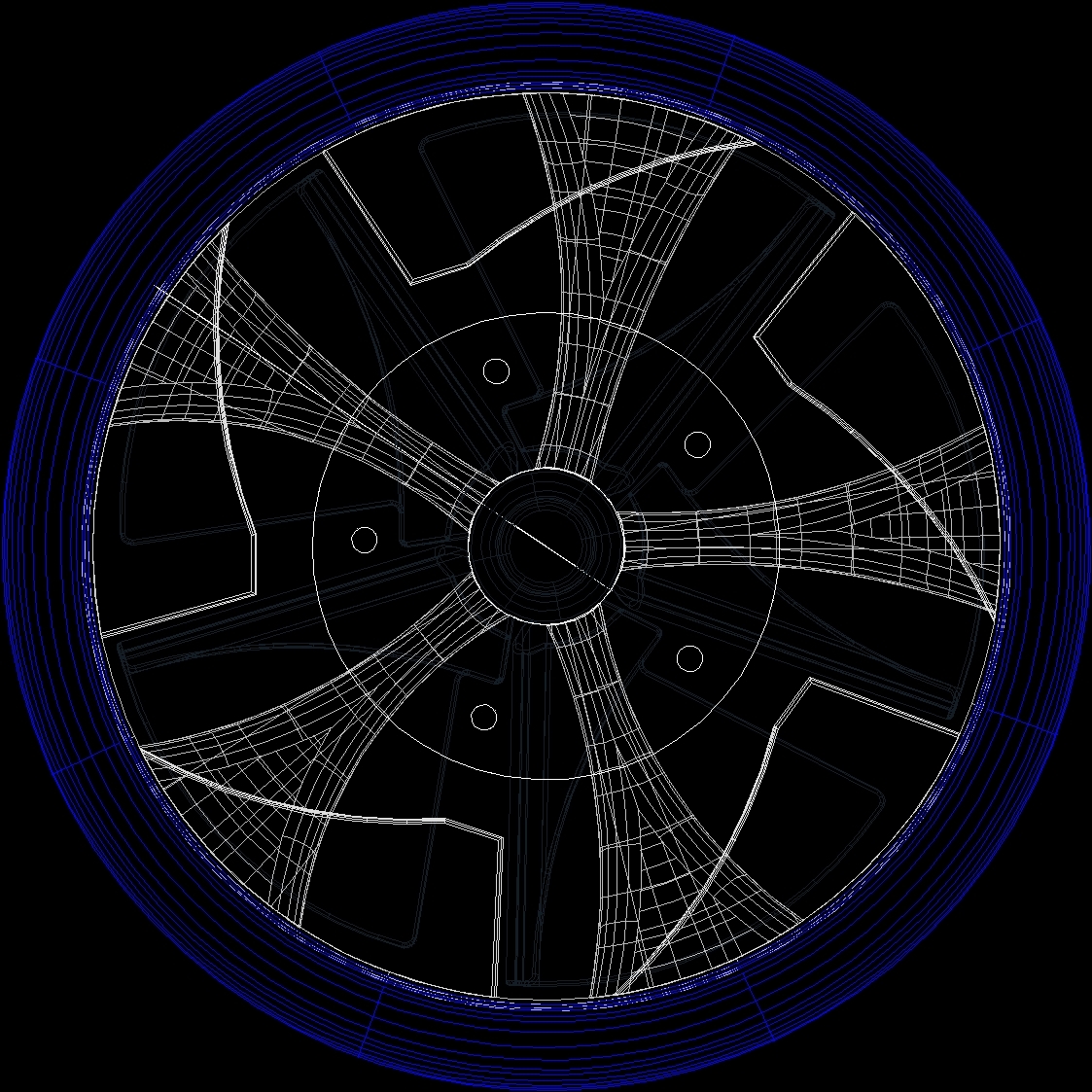 B M W Wheel Rim Concept 3D DWG Model for AutoCAD • Designs CAD