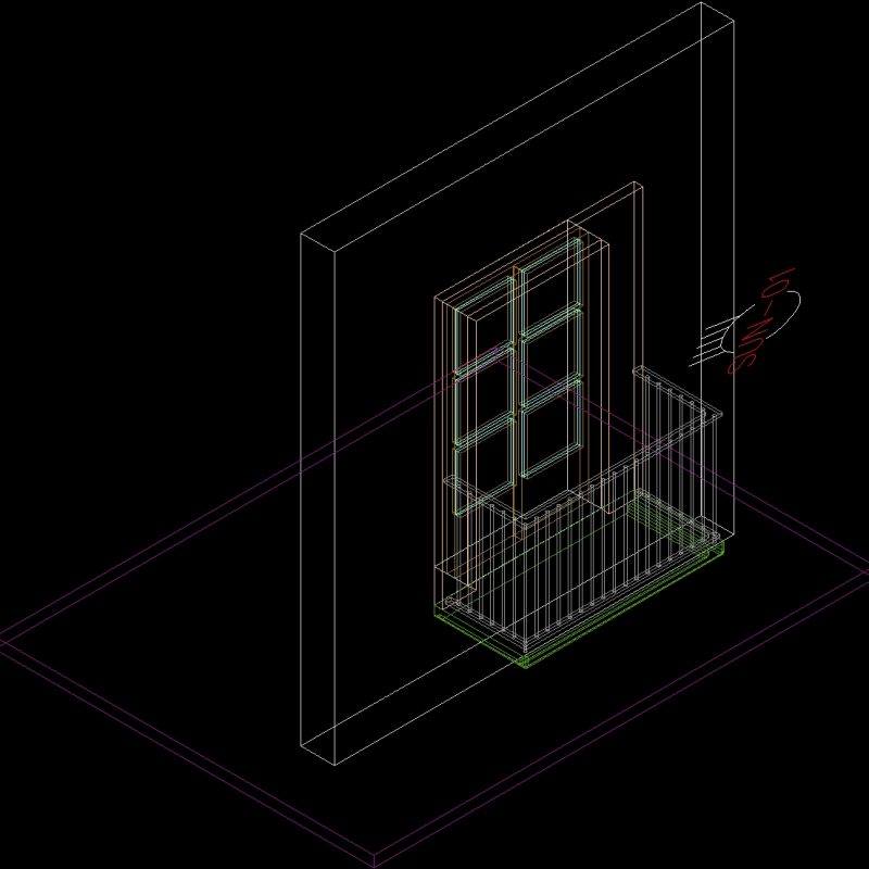 Balcony - Xvi Century 3D DWG Model for AutoCAD • Designs CAD