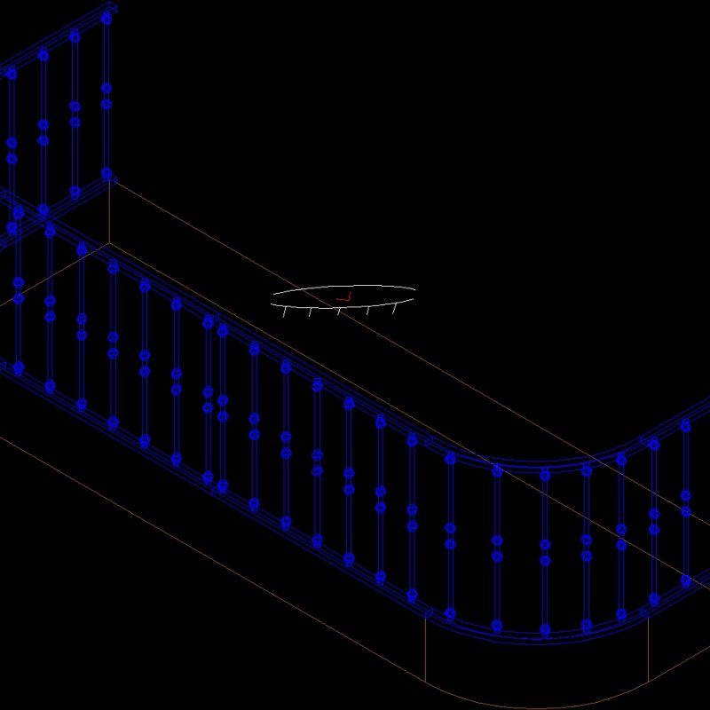 Balcony With Railing DWG Block for AutoCAD • Designs CAD
