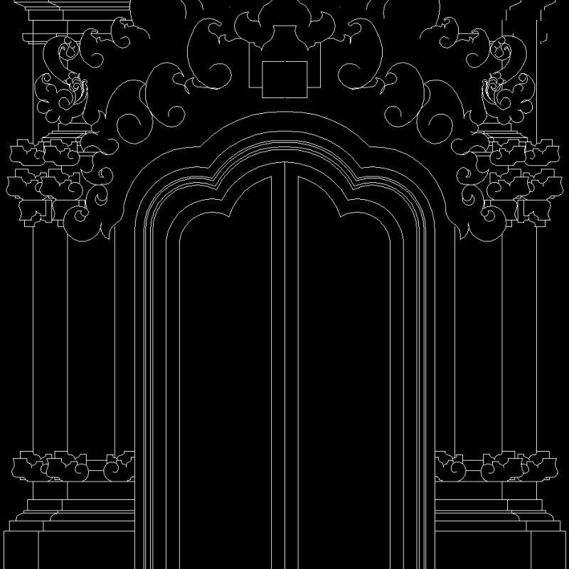 Bali Door DWG Block for AutoCAD • Designs CAD