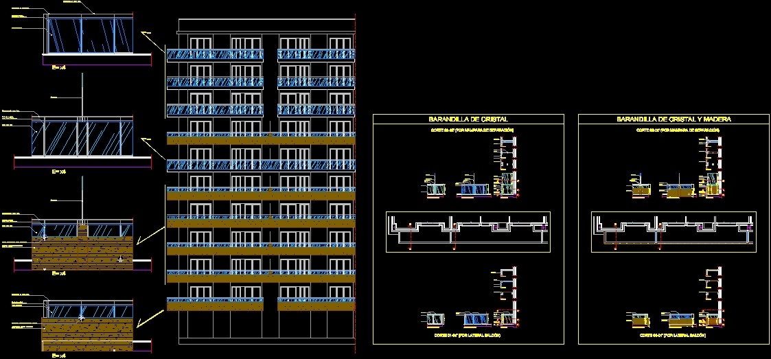 Baluster Of A Staircase Project DWG Full Project for AutoCAD | DesignsCAD