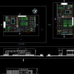 Bank Branch Office, Corner Location, Modular DWG Block for AutoCAD ...