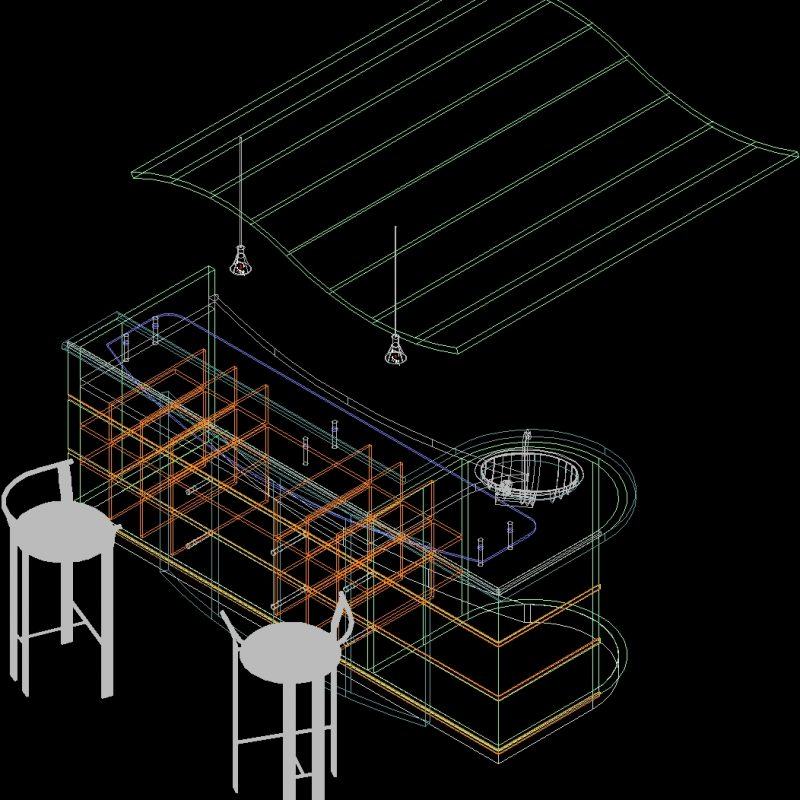 Bar 3D DWG Model for AutoCAD • Designs CAD