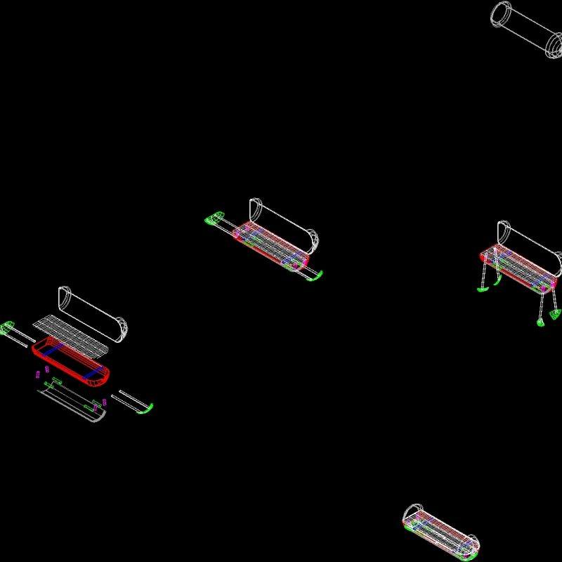 Barbecue Grill 3D DWG Model for AutoCAD • Designs CAD