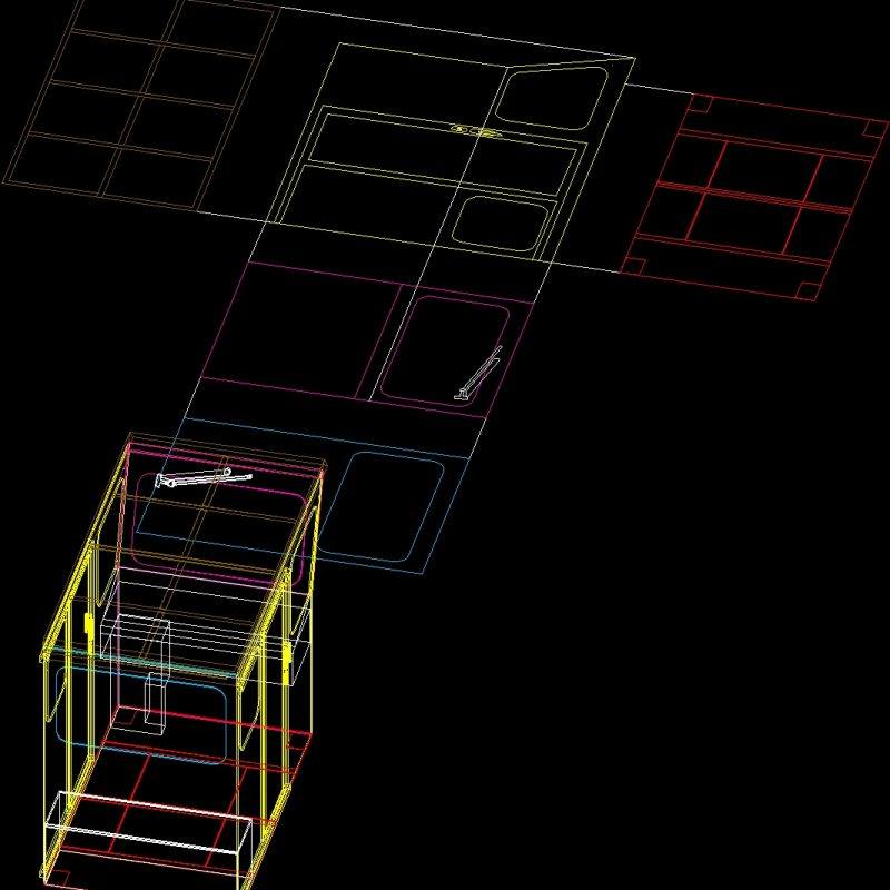 Barge Cabin DWG Block for AutoCAD • Designs CAD