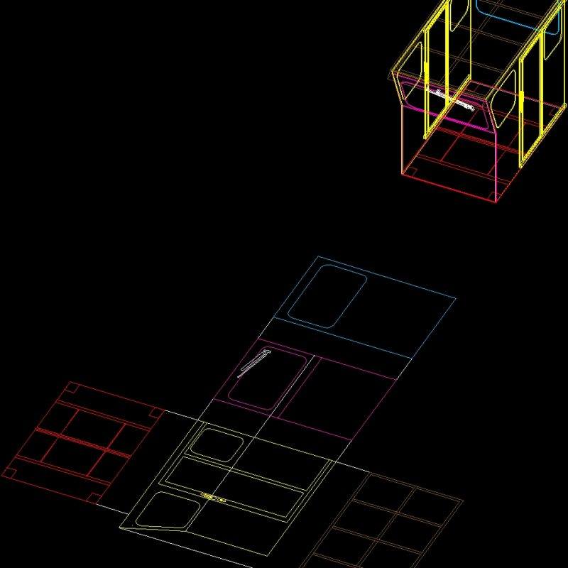Barge Cabin DWG Block for AutoCAD • Designs CAD