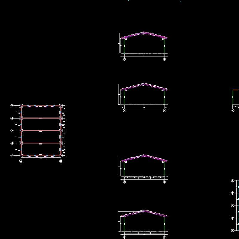 Barn With Steel Structure DWG Block for AutoCAD • Designs CAD