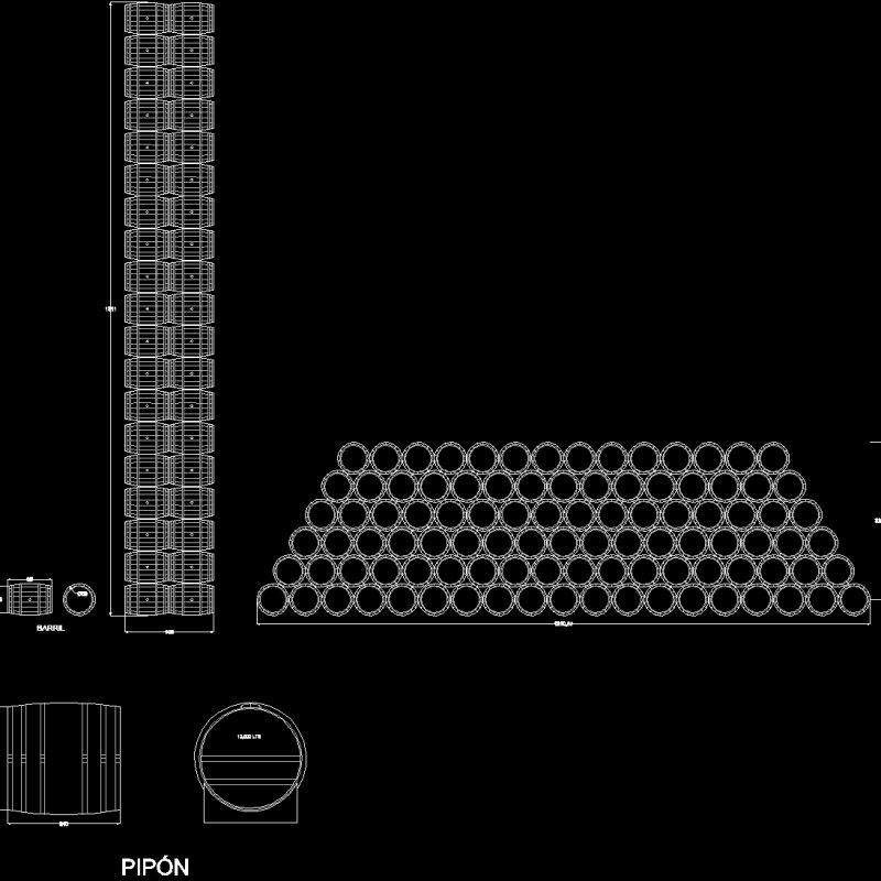 Barrel DWG Block for AutoCAD • Designs CAD
