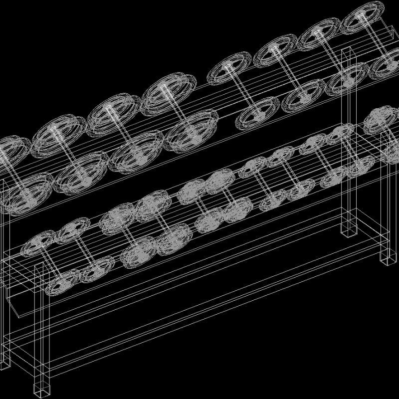 Base Of Weights 3D DWG Model for AutoCAD | DesignsCAD