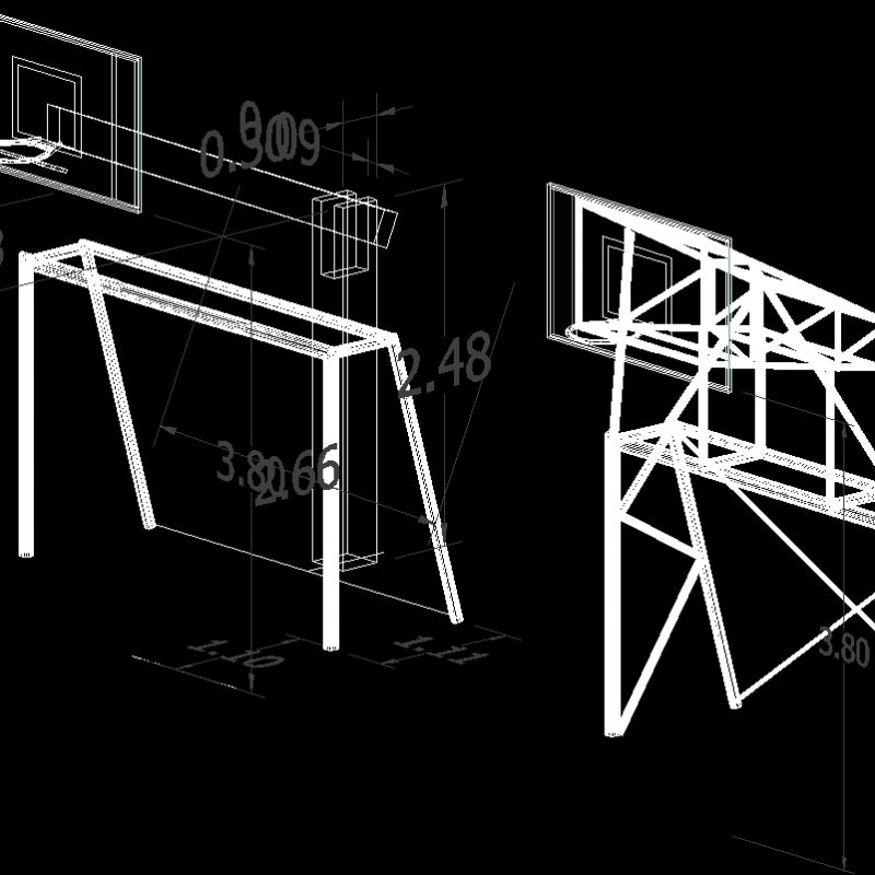Basket Board 3D DWG Full Project for AutoCAD • Designs CAD
