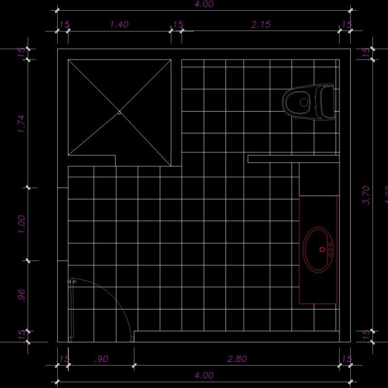 Bathroom Design DWG Block for AutoCAD • Designs CAD