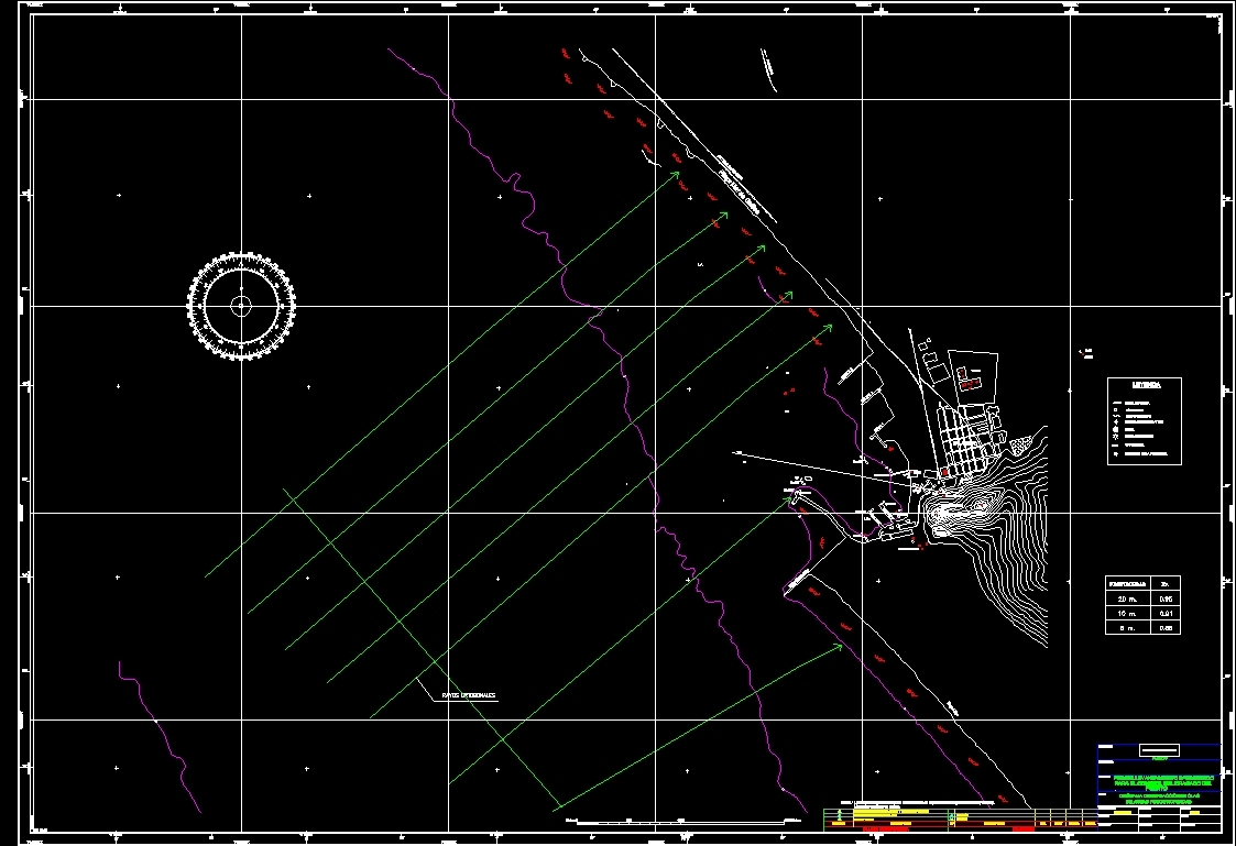 Bathymetric Study Of A Port DWG Block for AutoCAD • Designs CAD