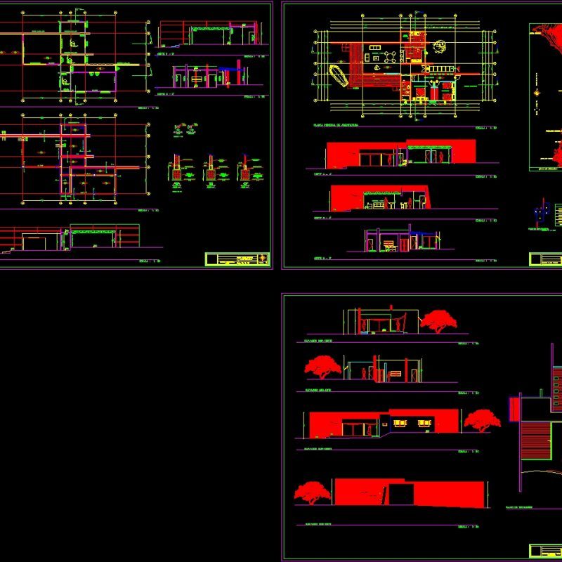 Beach House DWG Section for AutoCAD • Designs CAD