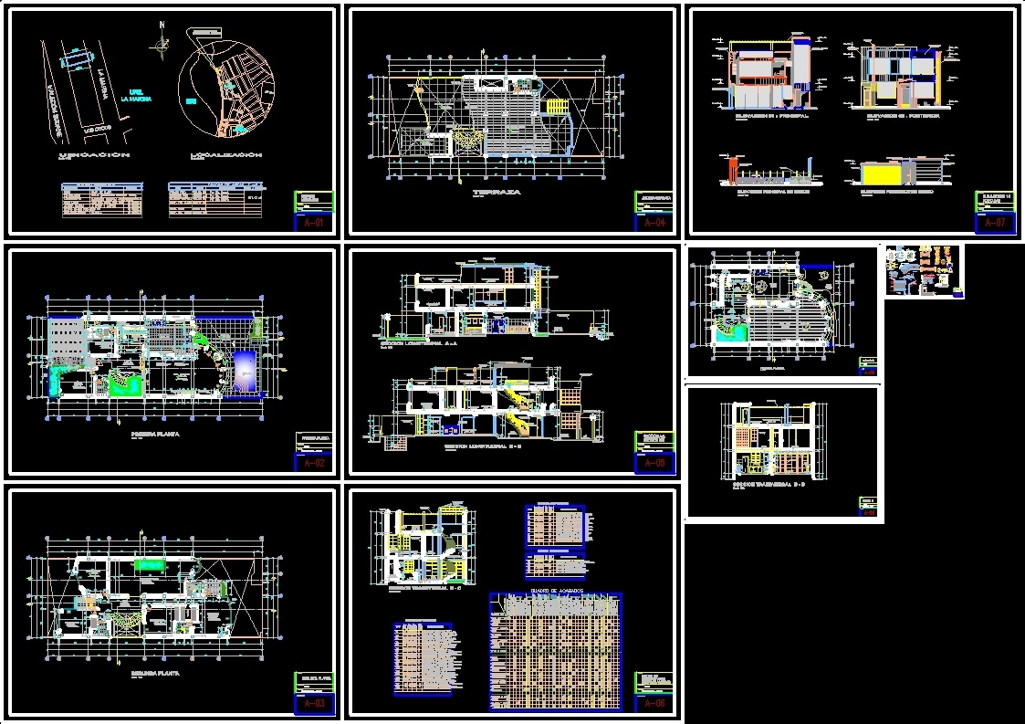 Beach Housing DWG Section for AutoCAD • Designs CAD