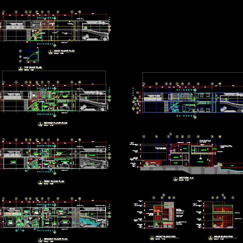 Beach Villa DWG Block for AutoCAD • Designs CAD