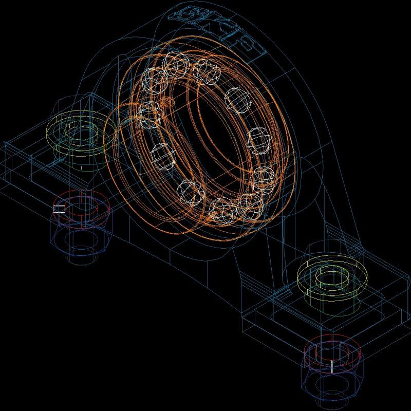 Bearing ø February 12 DWG Block for AutoCAD • Designs CAD