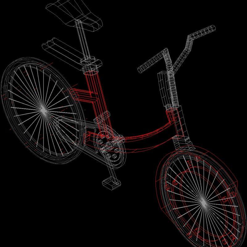Bicycle 3D DWG Model for AutoCAD • Designs CAD