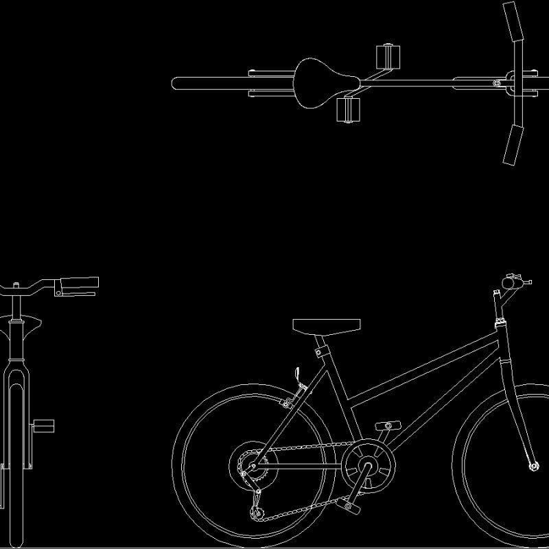 Bike 2D DWG Block for AutoCAD • Designs CAD