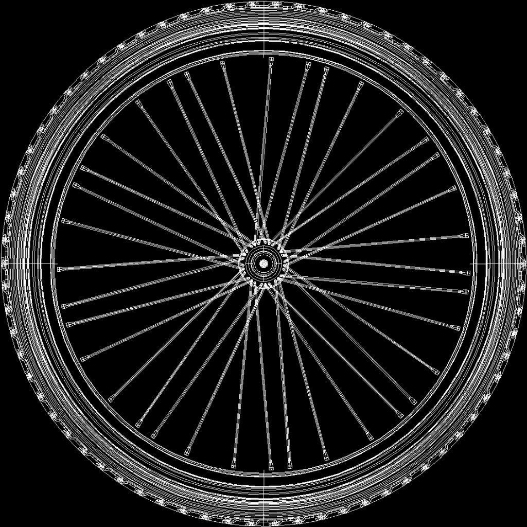 Bike Wheel 3D DWG Model for AutoCAD • Designs CAD
