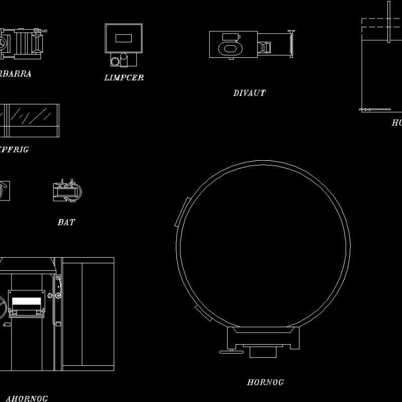 Blocks Of Bakery Tools DWG Block for AutoCAD • Designs CAD