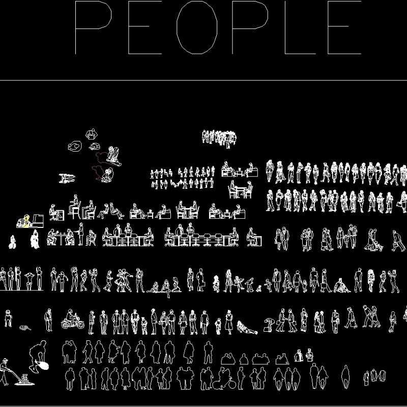Blocks People DWG Block for AutoCAD • Designs CAD