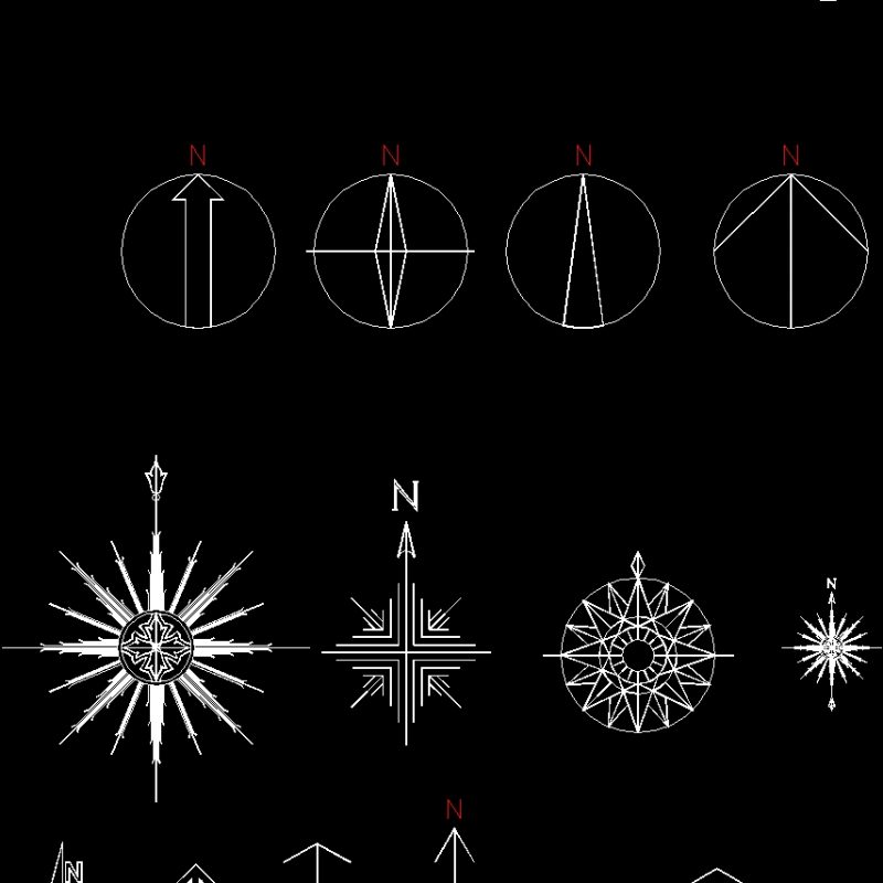 Blocos Orientation DWG Block for AutoCAD • Designs CAD