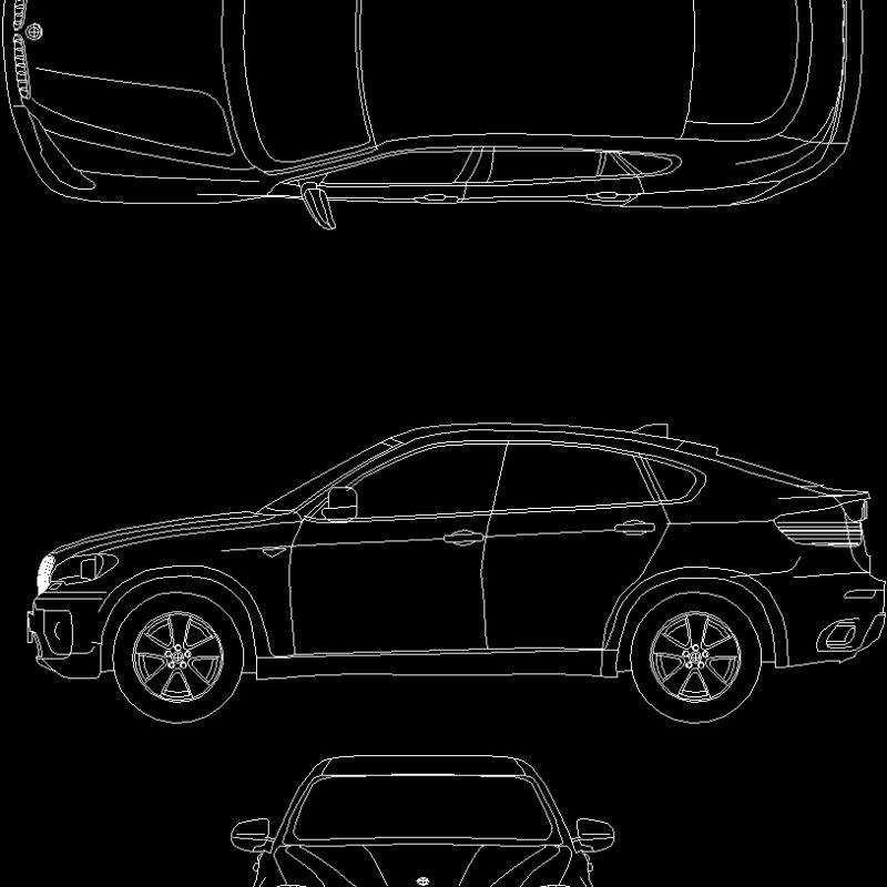 Bmw X6 - Car DWG Block for AutoCAD • Designs CAD