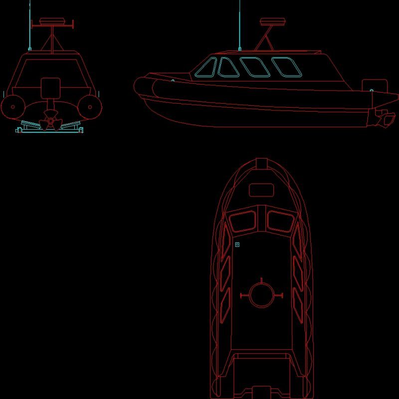 Boat DWG Block for AutoCAD • Designs CAD