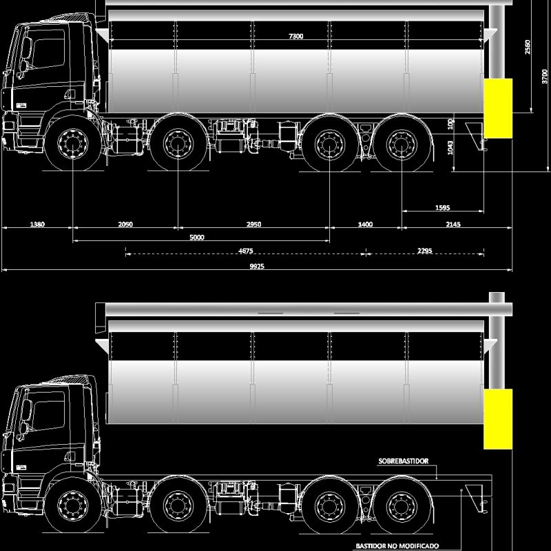 Bodied Daf Truck Transport As Grain Silo DWG Block for AutoCAD | DesignsCAD